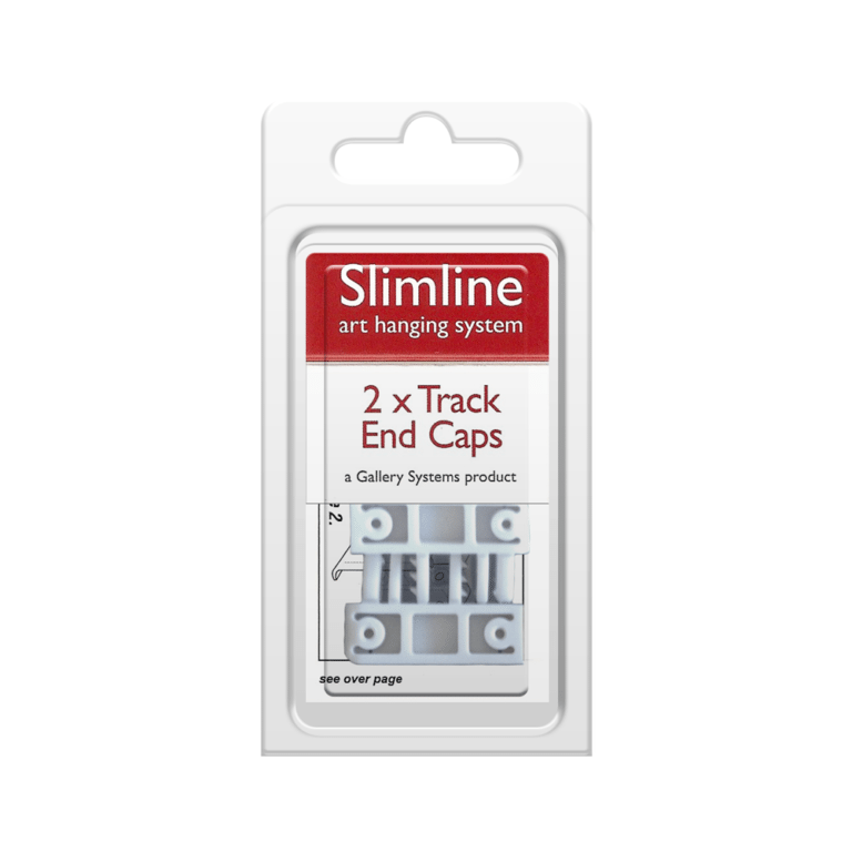 Slimline Art Hanging System - End Caps (White) - Shakespeare Solutions™